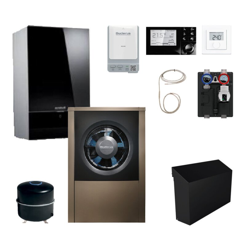 Buderus WLW196i-6 AR B Wärmepumpen-Paket mit Heizkreis-Set ungemischt, 6.511,68