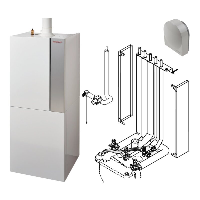 Weishaupt Thermo Condens WTC-GB 15 kW-B K-80P, mit Heizung, integr. S ...