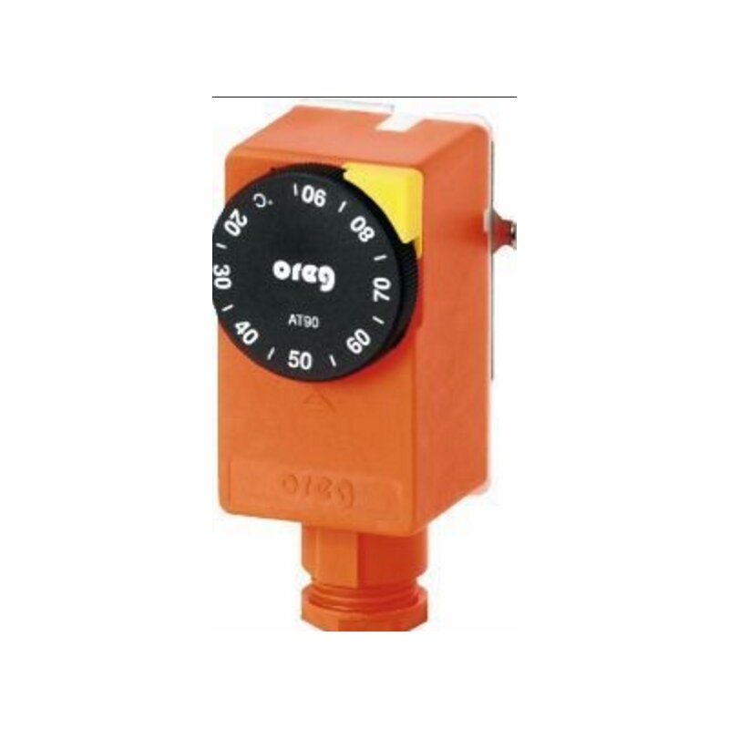 Temperaturwächter / Anlegethermostat AT 90 E mit Anschluss- kabel f.