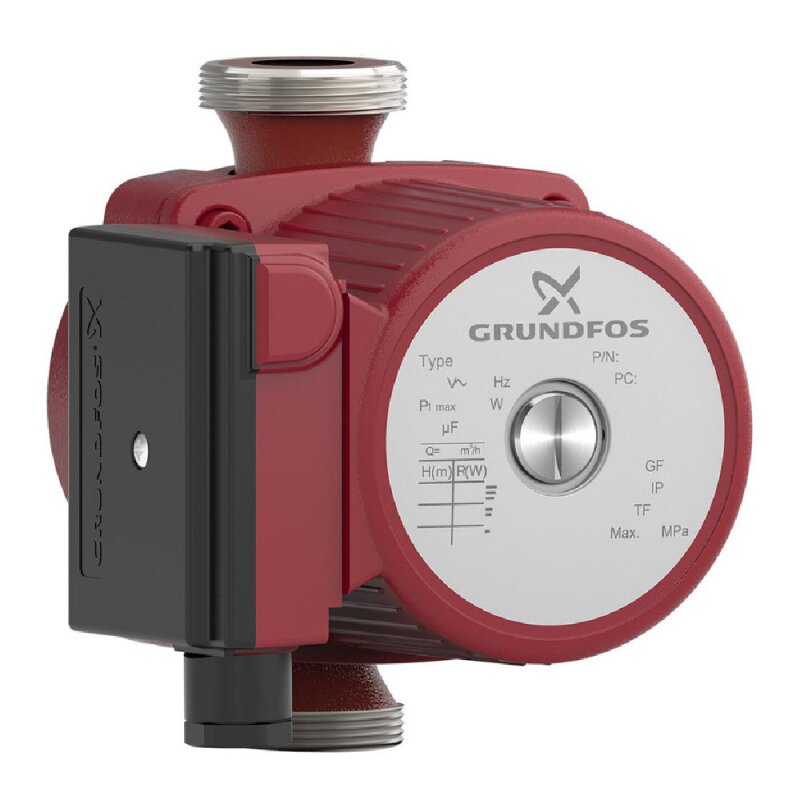 Grundfos UP 20-45 N, BL: 150mm, R3/4", G1 1/4", PN10, 9H, UBA, 1x230V, 452,96