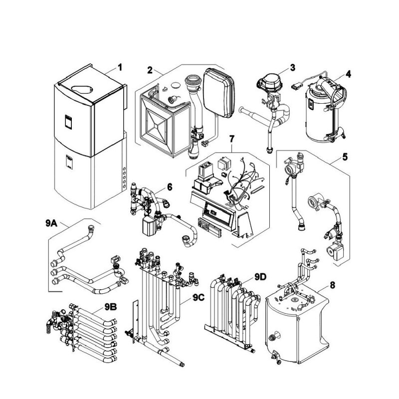 Budrus Ersatzteilliste/Ersatzteilkatalog GB132T 11-19 kW S135/S160, 6